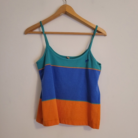 Hang Ten | Tops | Vintage Hang 70s Tankini Colorful Womens Strappy Tank ...